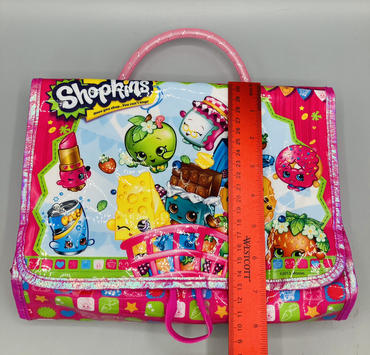 Shopkins Toy Carry Case Tri-Fold Storage Organizer Bag Collapsible ...