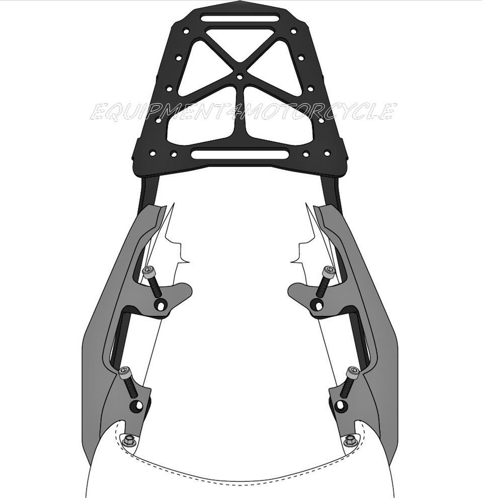 Honda NC750X NC750S NC700X NC700S rear rack top box luggage carrier 12 ...