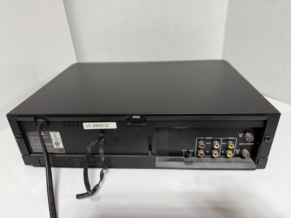 Zenith VRS400 4 Head Hi-Fi VCR VHS Player VCR Recorder AV Cables ...