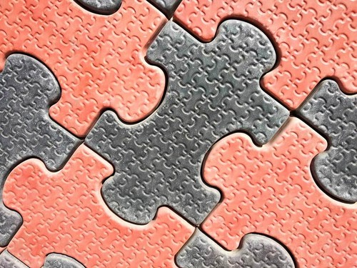 Concrete mold Puzzle pavers Stepping Stone Puzzles garden path sold 1 ...