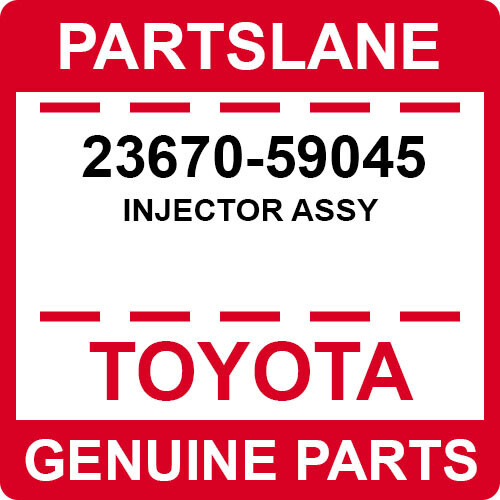 23670-59045 Toyota Injector ASSY 2367059045 Genuine OEM Part for sale ...
