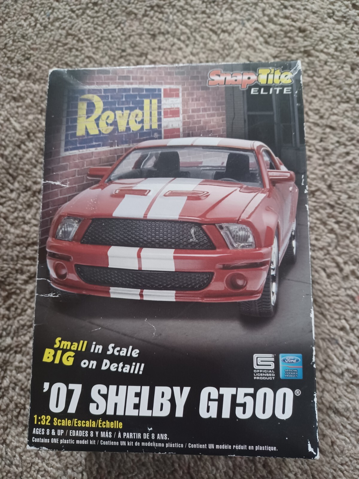Revell Snap Tite Elite '07 Shelby Gt500 Plastic Model Kit Scale 1 32 ...