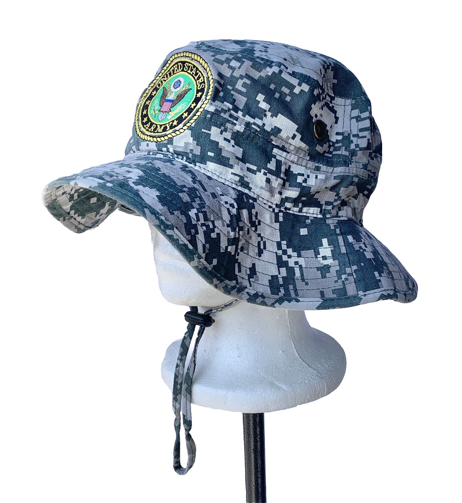 DIGITAL CAMO U.S. ARMY INSIGNIA LOGO BOONIE OUTDOOR BUSH CAP BUCKET HAT ...