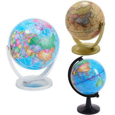 Mini World Globe Earth Ocean Rotating World Map Geography Educate W ...