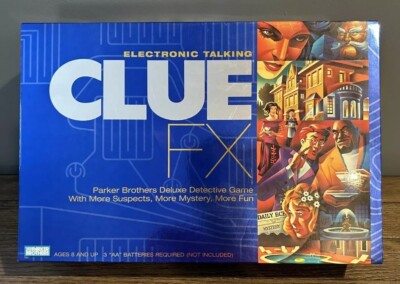 Electronic Talking Clue FX Board Game Parker Brothers 2003 Tested Works ...