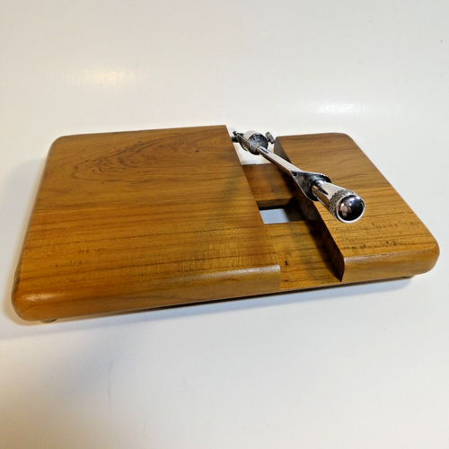 Vtg. Cheese Wire Slicer Cutter Teak Wood Mid Century Modern Danish MCM ...