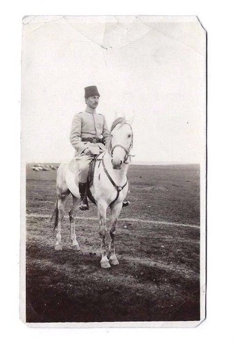 1920 Photo TURKISH ARMY OFFICER HORSE vintage photograph Samsun Turkey ...