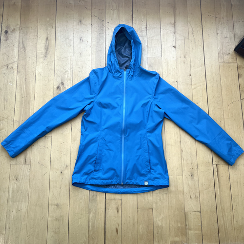 REI Co-Op Rain Jacket Women's M Blue Zip Lightweight Packable ...