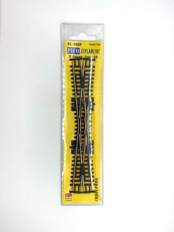 Crossing, Single Slip Insulfrog, N gauge tracks Peco SL-380F | eBay
