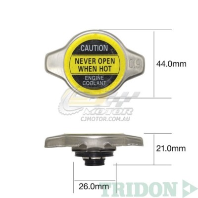 TRIDON RADIATOR CAP FOR Mazda 323 SP20Astina, Protégé 02/01-01/04 2.0L ...