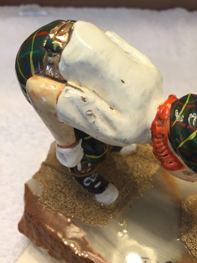Vintage Ronald Lee Clown Golfer Figurine On Marble Base | eBay