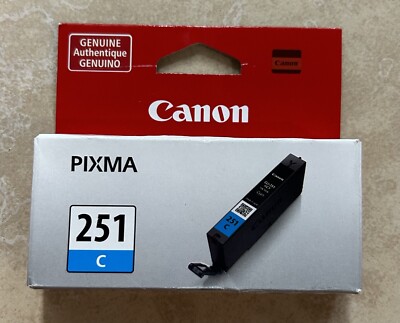 Canon PIXMA 251 C Cyan Inkjet Ink Cartridge NEW | eBay