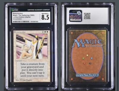 Resurrection Alpha Cgc 8.5 1993 Magic The Gathering MTG | eBay