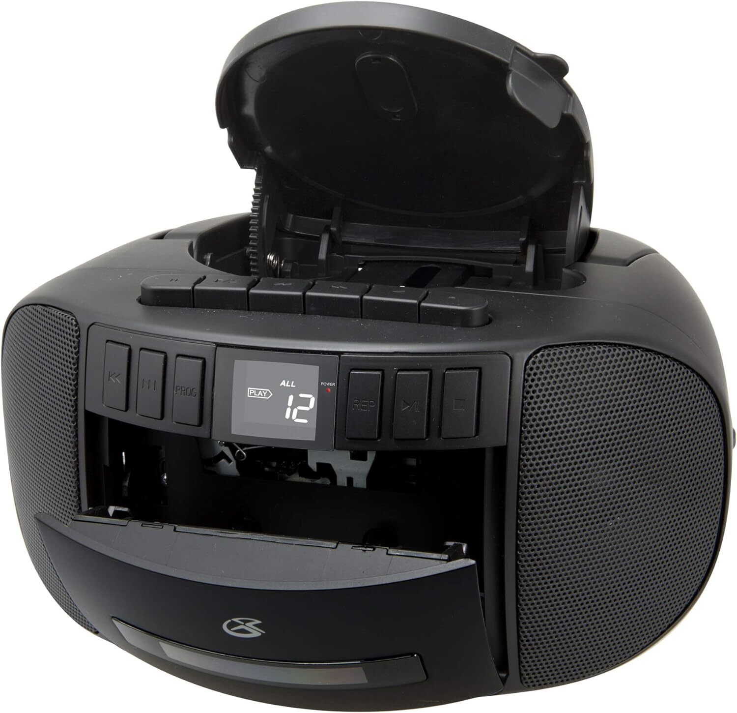 GPX BCA209B Portable Am/fm Boombox With CD and Cassette Player Black ...