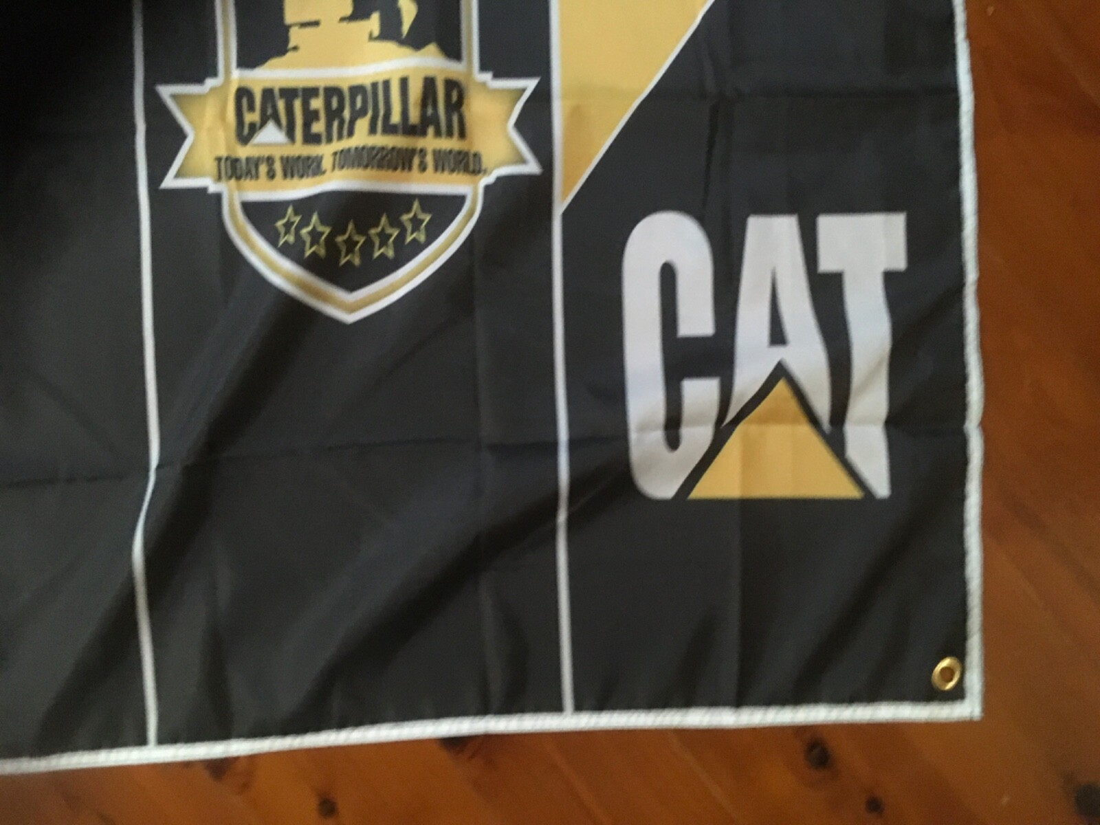 Caterpillar earthmoving Home decor ideas wallhanging Mancave flag ...