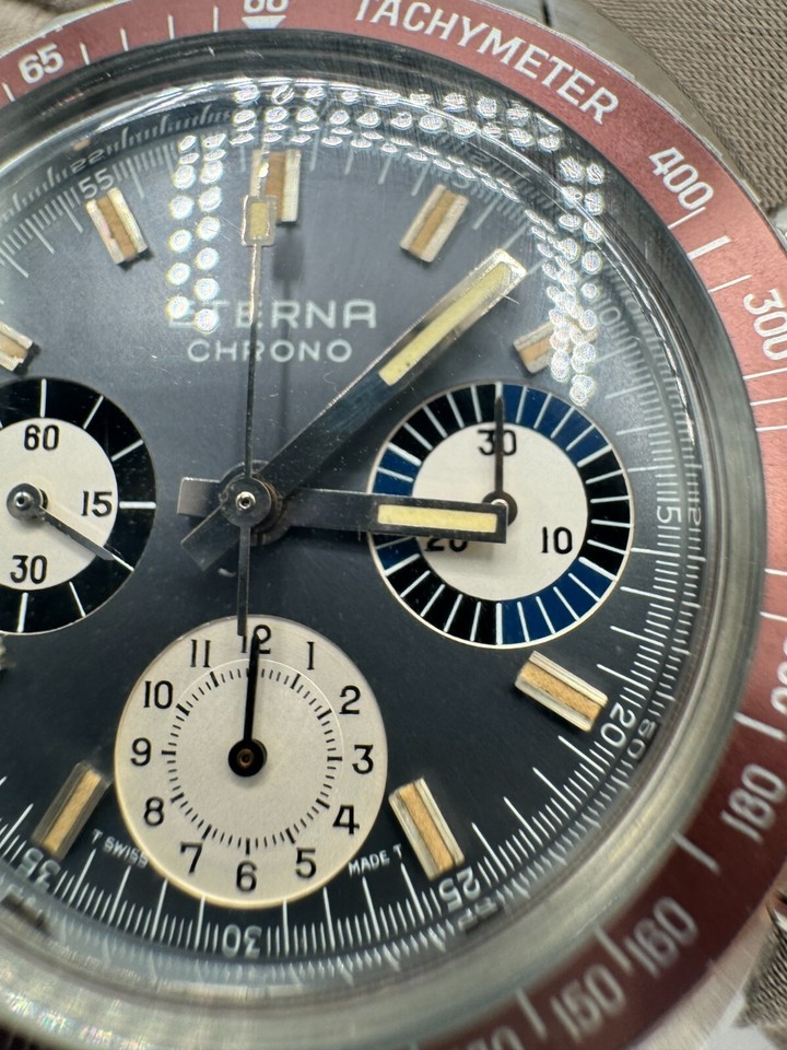 Vintage Eterna Chronograph Ref. 154 FTP-7 Mark 1 Valjoux 726 Cal. 1491K ...