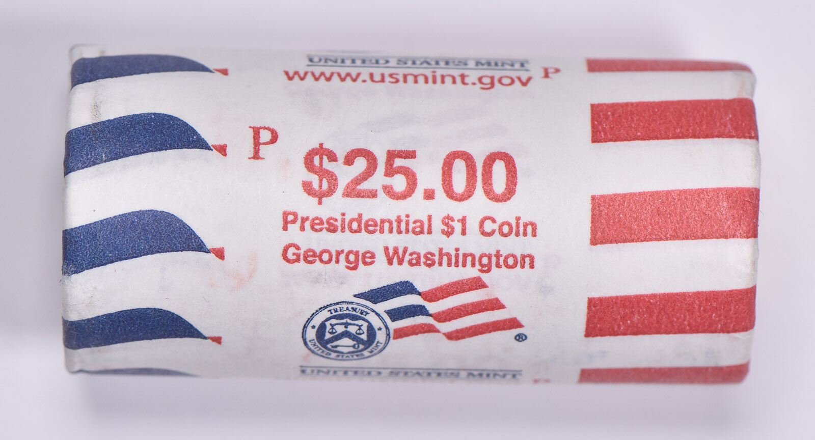2007-P George Washington Presidential $1 Coin Roll $25 BU US Mint BU | eBay