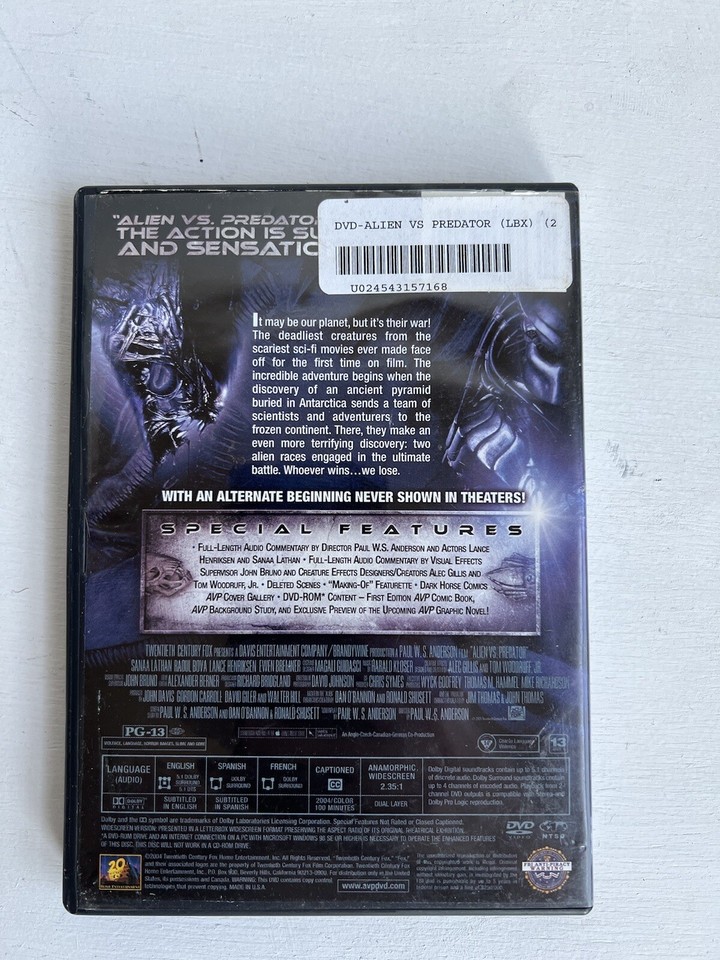 alien vs predator DVD Widescreen | eBay