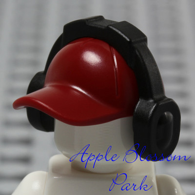 NEW Lego Minifig Dark RED BASEBALL CAP - Sports Hat Head Gear w/Music ...