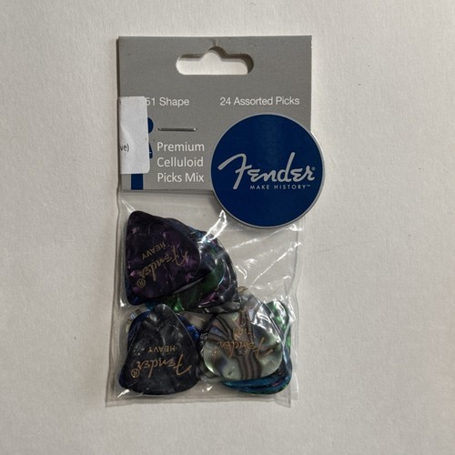 Fender Guitar Picks 351 Shape Premium Celluloid 24 Pack Austin Bazaar ...