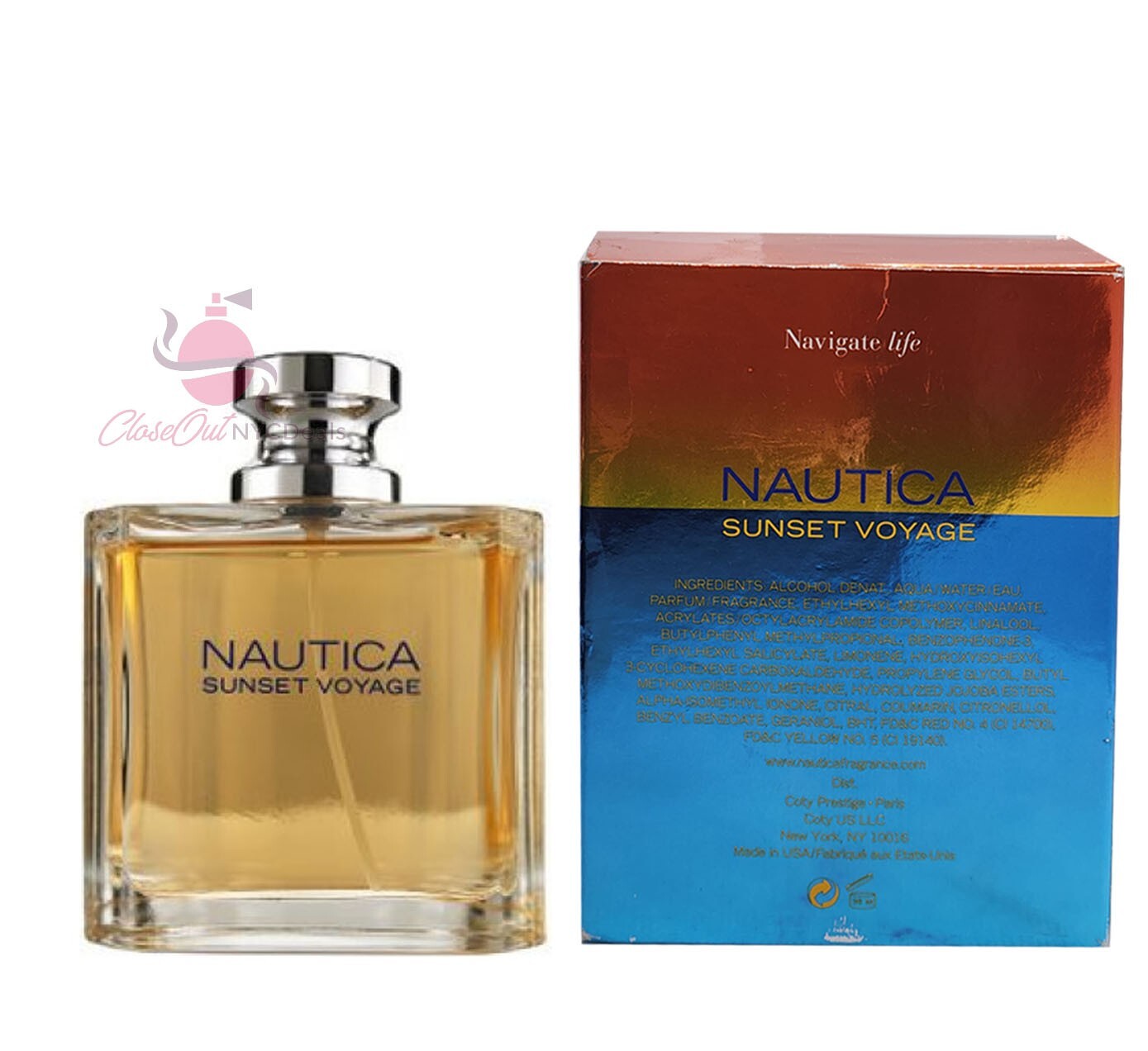 Sunset Voyage by Nautica Cologne 3.4 oz / 100 ml EDT Spray for Men | eBay