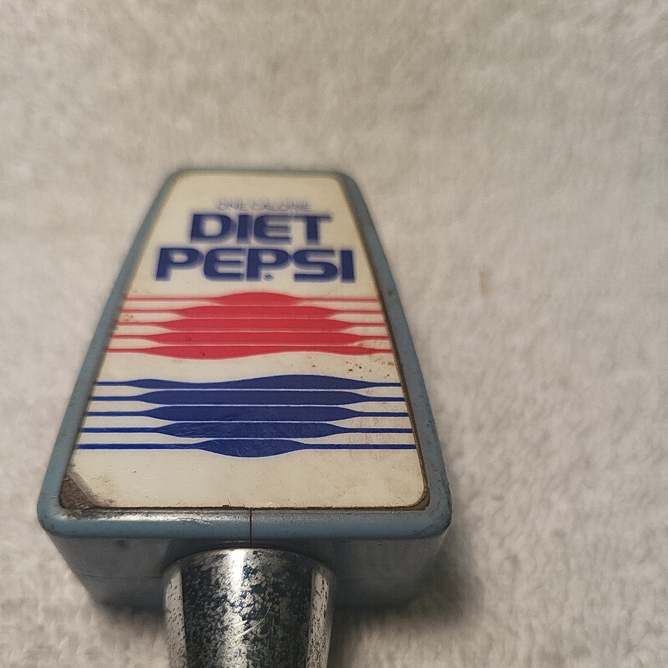 VINTAGE DIET PEPSI COLA SODA POP TAP HANDLE FOUNTAIN DISPENSER 2 SIDED ...