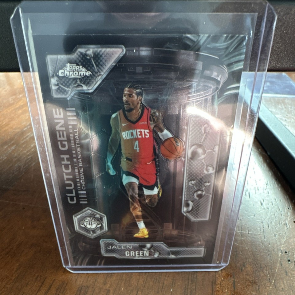 Topps 2025 Chrome Clutch Gene Jalen Green #CG-20 Houston Rockets NBA ...