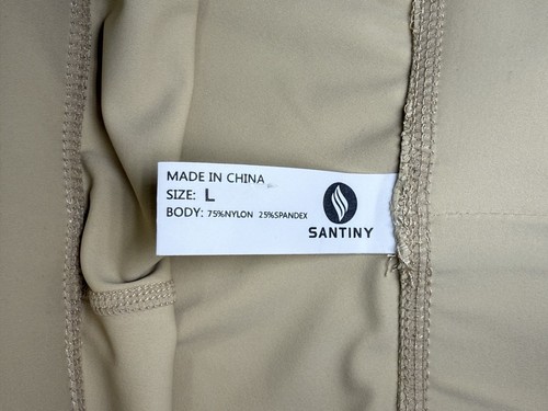 SANTINY Women's Horse-Riding Pants Zipper Pockets Large Beige | eBay