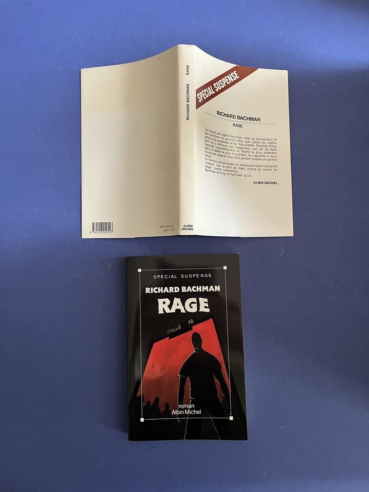 Rage Richard Bachman Stephen King Albin Michel French with dust jacket ...