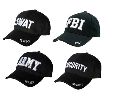 Mens Mlitary Combat Black SWAT FBI SECURITY ARMY Baseball Cap Hat Sun ...