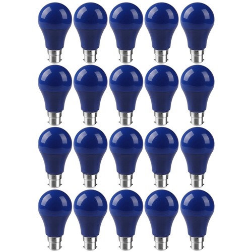 20 Pcs/Lot B22 BC LED Bulb SMD 2835 5W Blue Non-dimmable AC 220V Bulbs ...
