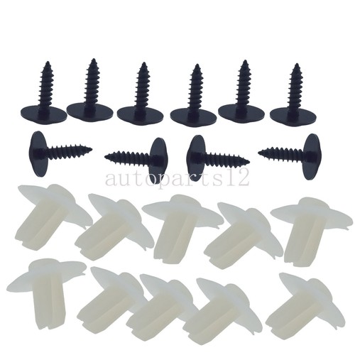 10 Sets Bumper Fender Mount Screws & Clips For Honda Civic CR-V Acura ...