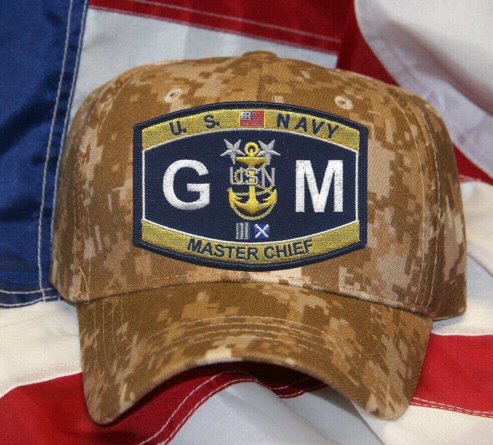NAVY RATING GM GUNNERS MATE MASTER CHIEF NAVY HAT PATCH | eBay