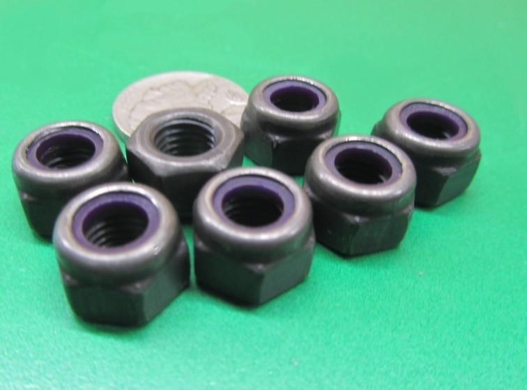 Grade 8 Lock Nut, RH, 3/8-24 x 9/16" W x 29/64" H, 40 Pcs | eBay
