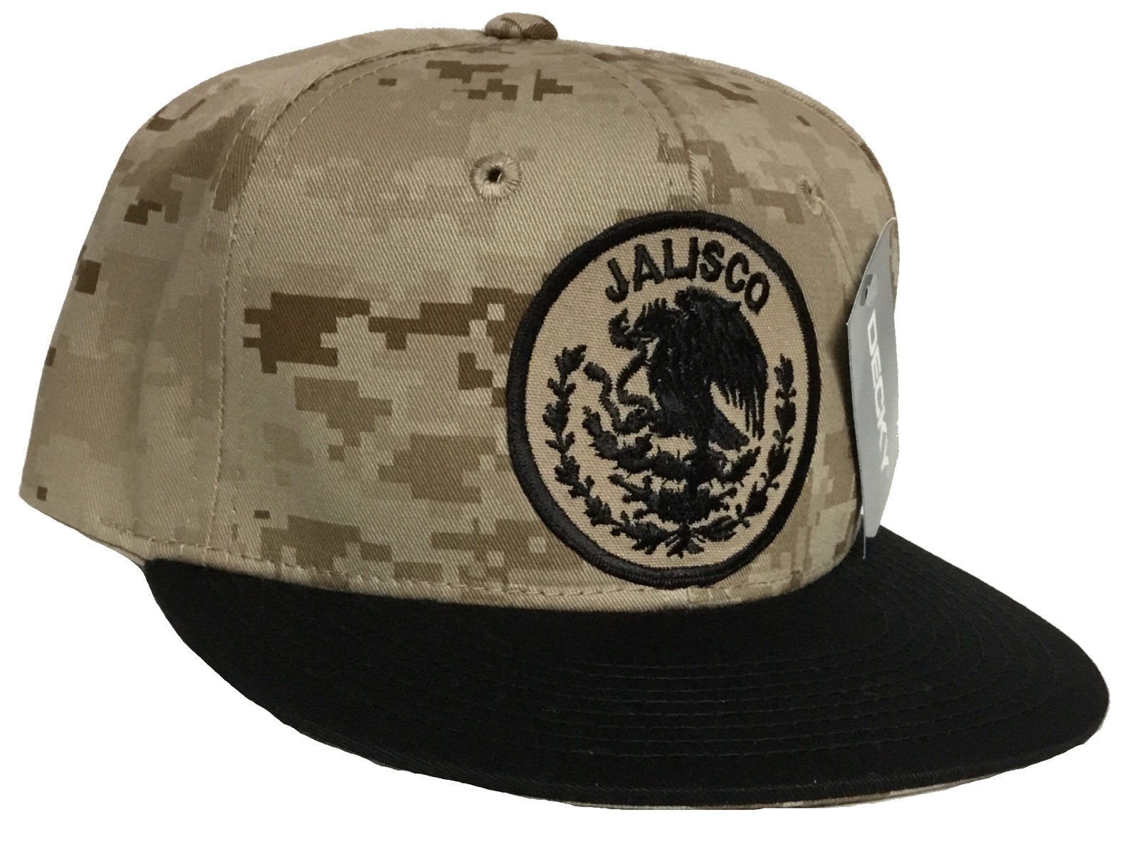 JALISCO MEXICO LOGO FEDERAL HAT DIGITAL KHAKI BROWN BLACK SNAP BACK NEW ...