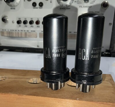 Two Nos RCA 6F6 Power vacuum tube - metal - tested - closely matched | eBay
