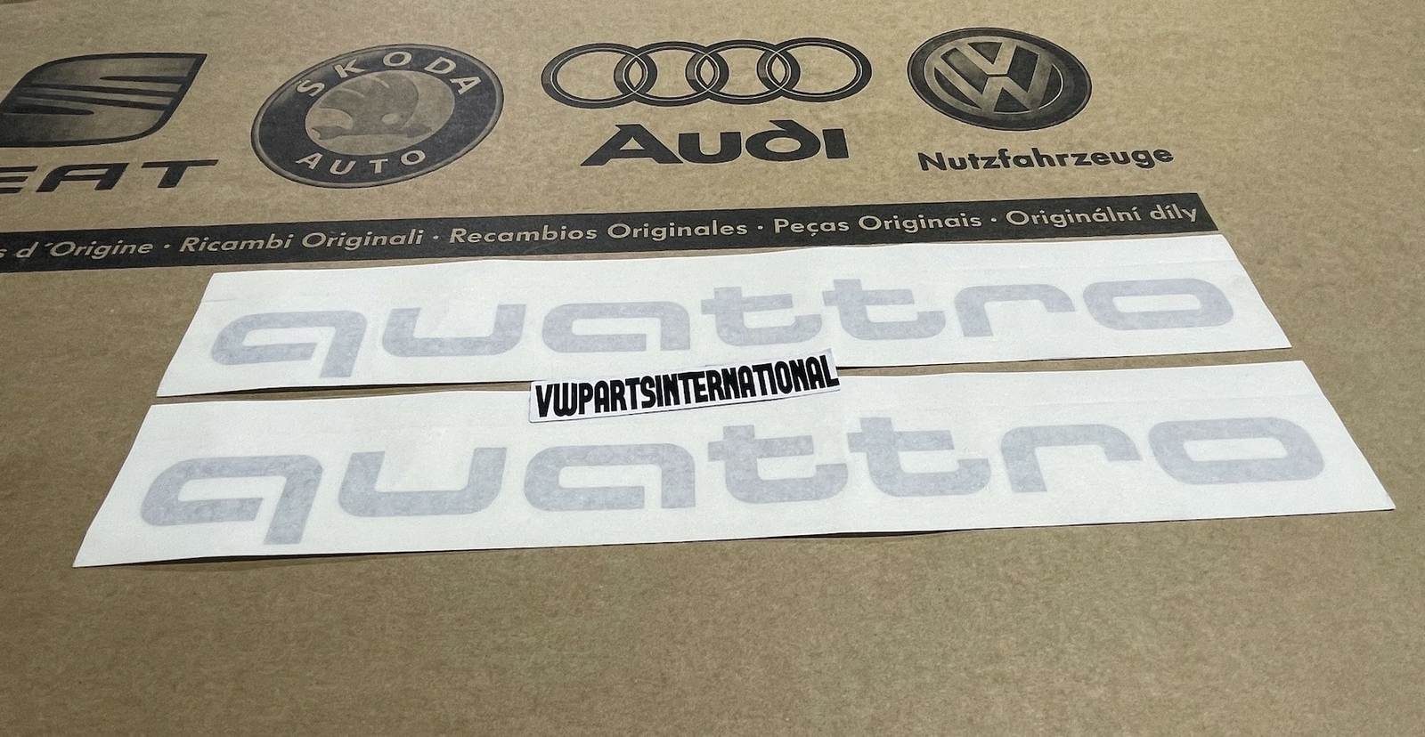 Audi RS3 RS4 RS5 RS6 TT R8 quattro Black Decal Stickers Logos Genuine ...
