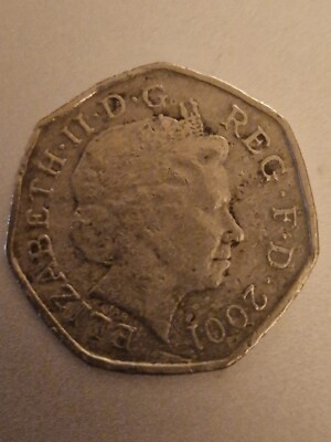 2001 FIFTY PENCE(50) Coins, Queen Eizabeth II,Rare ,Error | eBay