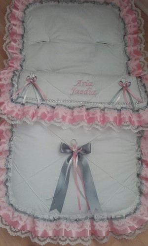 UNIVERSAL FOOTMUFF COSY TOES PERSONALISED PRAM BUGGY STROLLER BOYS ...