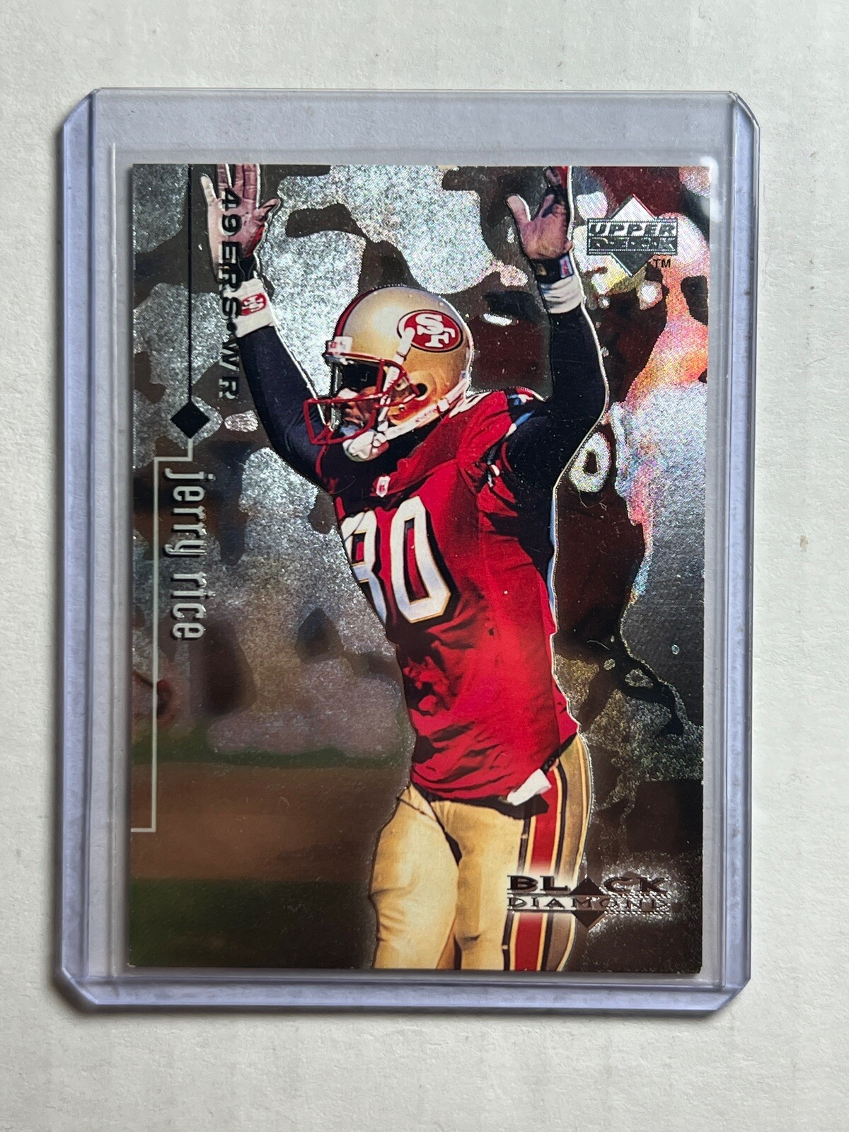 1998 Black Diamond Rookies Football Card #77 Jerry Rice Card 49ers | eBay