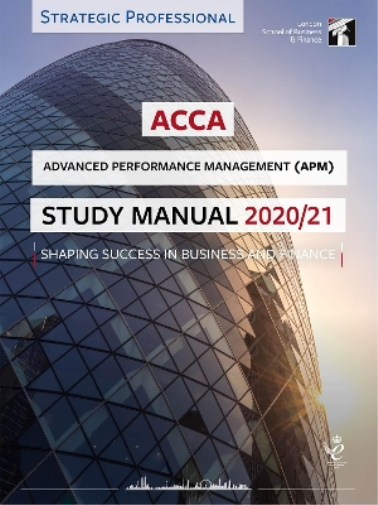 ACCA Advanced Performance Management Study Manual 2020-21 (Poche) | eBay