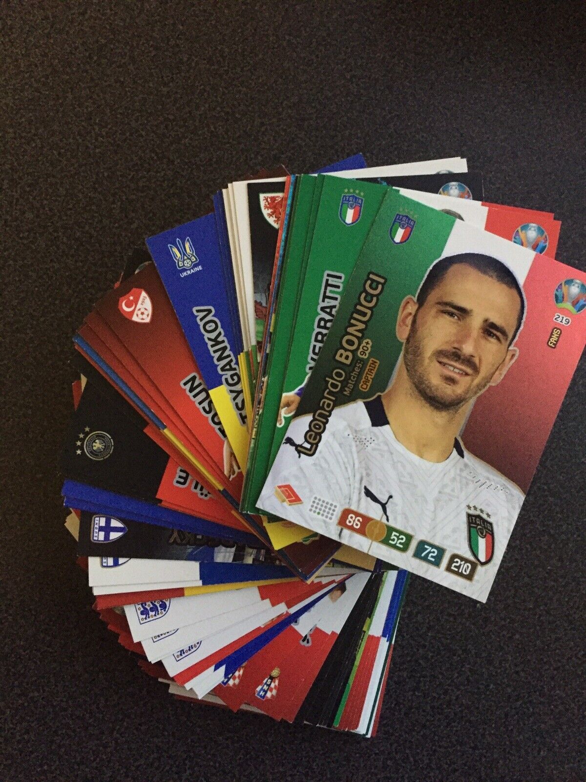41 UEFA Panini Cards All Different Plus 23 Duplicate Cards As A Gift | eBay