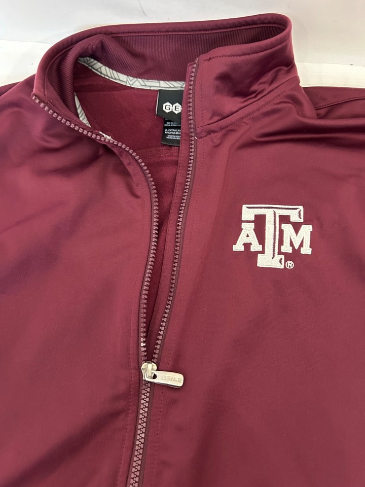 Texas A&M Aggies Burgundy Red Gen 2 Full Zip Polyester Long Sleeve ...