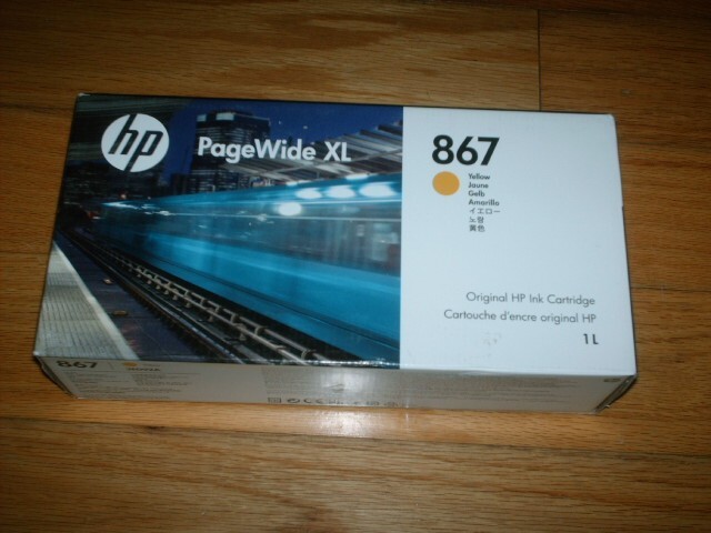 2023 GENUINE HP 867 PageWide XL 1L Yellow Ink Cartridge 3ED92A FACTORY ...
