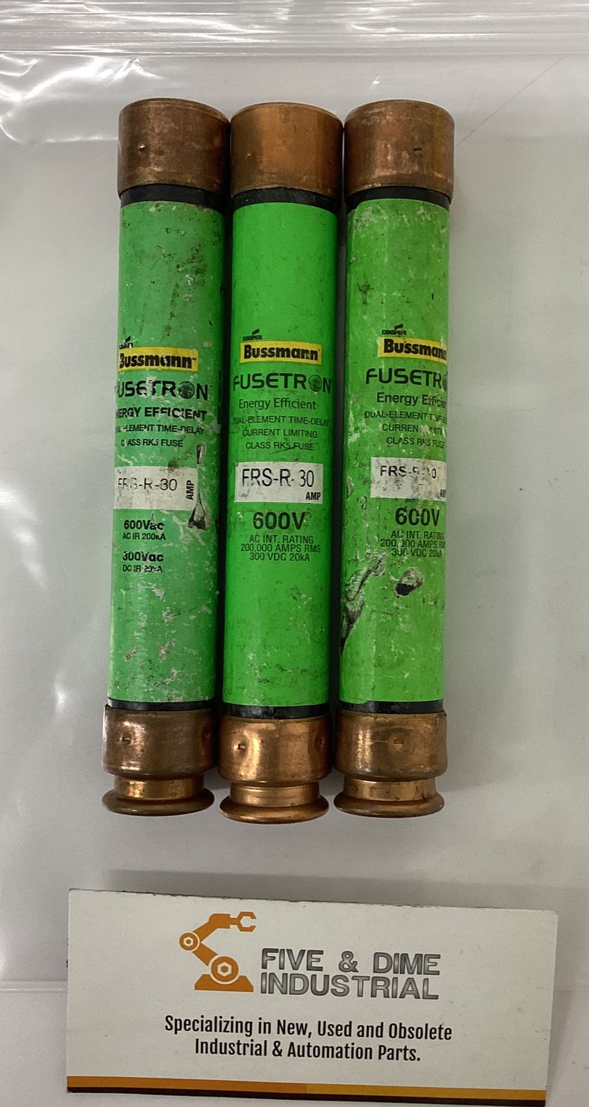 Bussmann Fusetron FRS-S-30 Lot of 3 Class RK5 Fuses | eBay