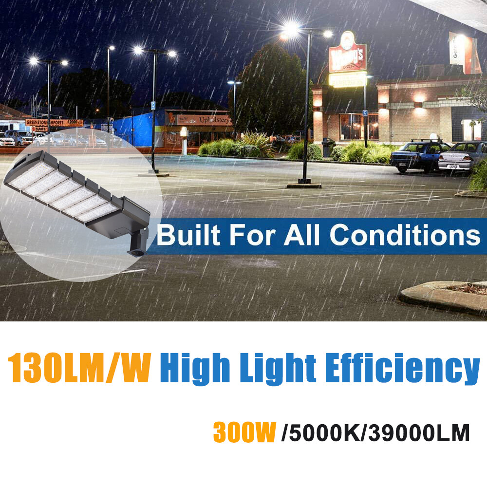 LED Parking Lot Light 100W 150W 200W 300W Led Shoebox Street Pole ...