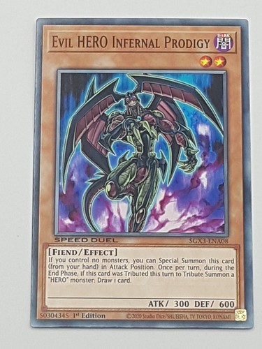 Yu-Gi-Oh! Einzelkarte Evil Hero Infernal Prodigy NM | eBay.de