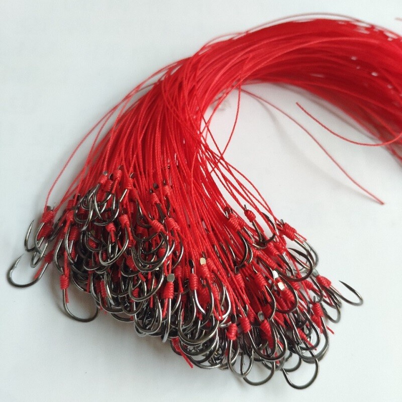 50pcs Carp Fishing Wire Trace Hook Rig Making Tackle Trout Pike Sea 8 ...