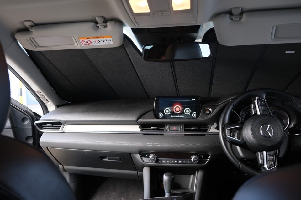 Genuine SNAPSHADES Front Windscreen Sun Shade for Mazda 6/Atenza Sedan ...