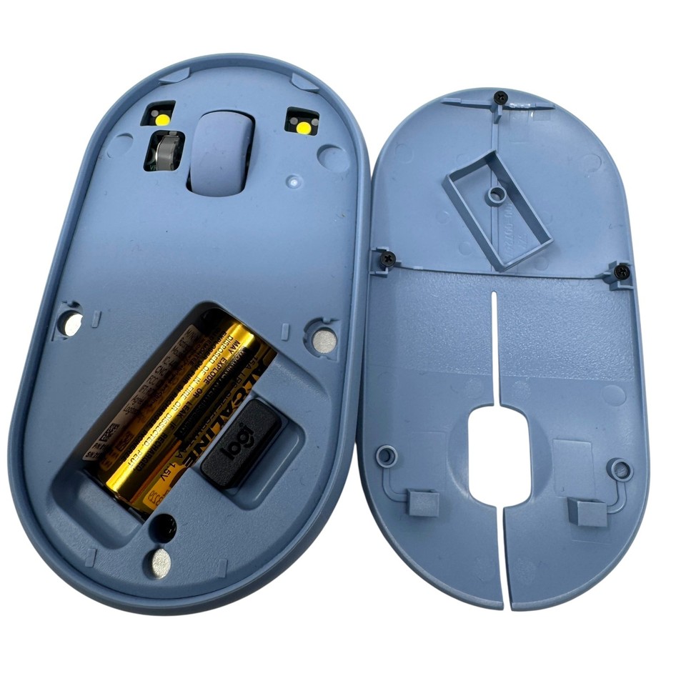 Logitech M355 Pebble Blue Wireless Mouse with Bluetooth Receiver ...